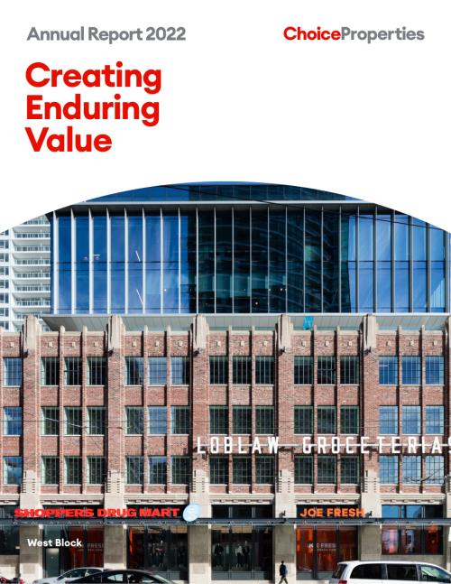 Choice Properties REIT (CHP) 2022年年度报告「TSX」.pdf_三个皮匠报告