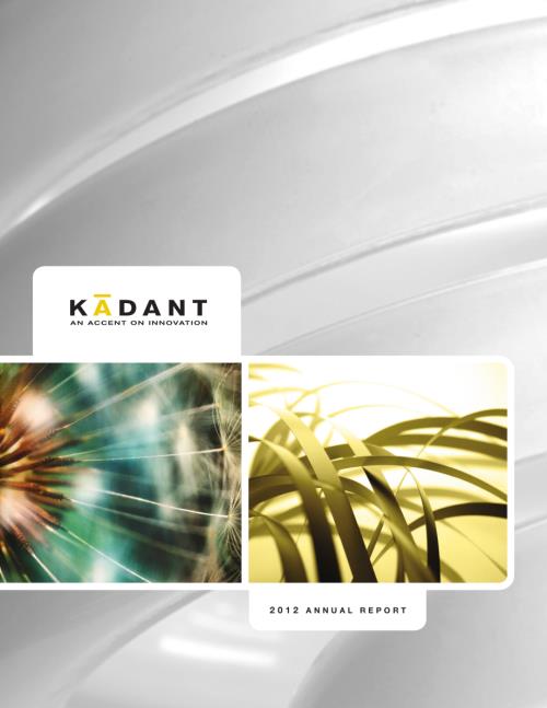 Kadant Inc. (KAI) 2012年年度报告「NYSE」.pdf_三个皮匠报告