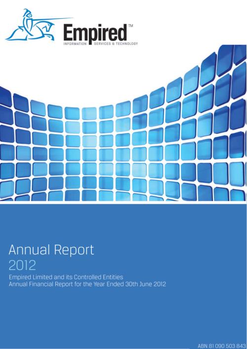 Empired Limited (EPD) 2012年年度报告「ASX」.pdf_三个皮匠报告
