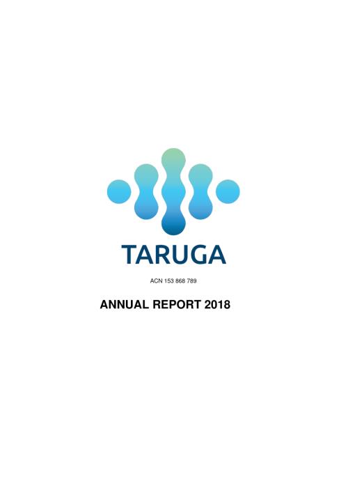 Taruga Minerals Limited (TAR) 2018年年度报告「ASX」.pdf_三个皮匠报告