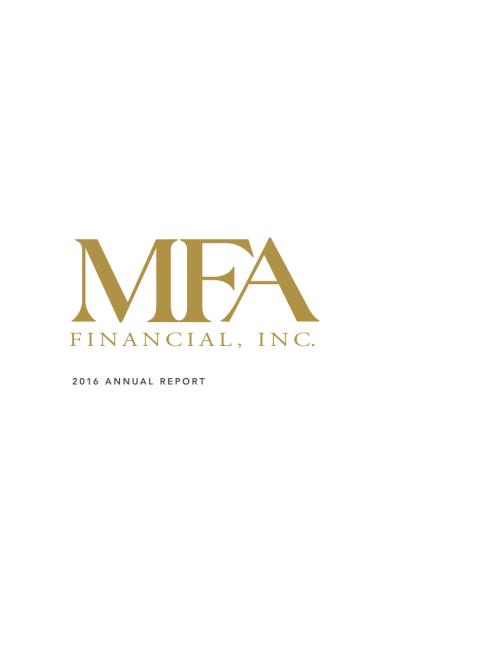MFA Financial, Inc. (MFA) 2016年年度报告「NYSE」.pdf_三个皮匠报告