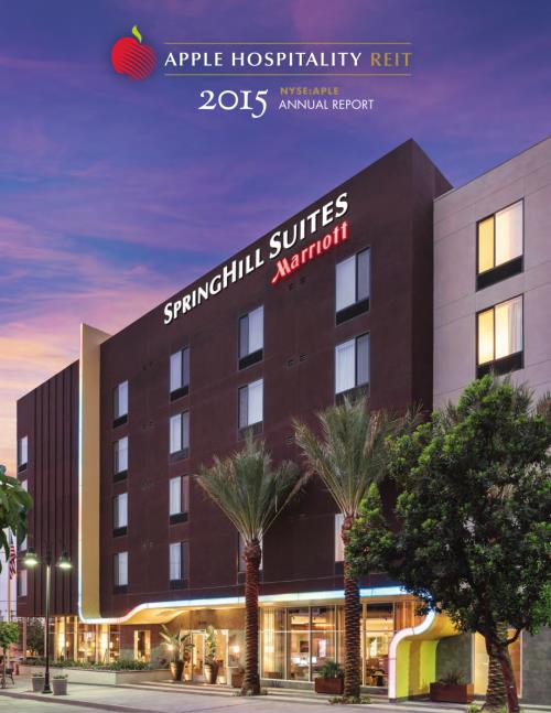 Apple Hospitality REIT Inc (APLE) 2015年年度报告「NYSE」.pdf_三个皮匠报告