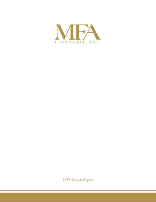 MFA Financial, Inc. (MFA) 2014年年度报告「NYSE」.pdf_三个皮匠报告